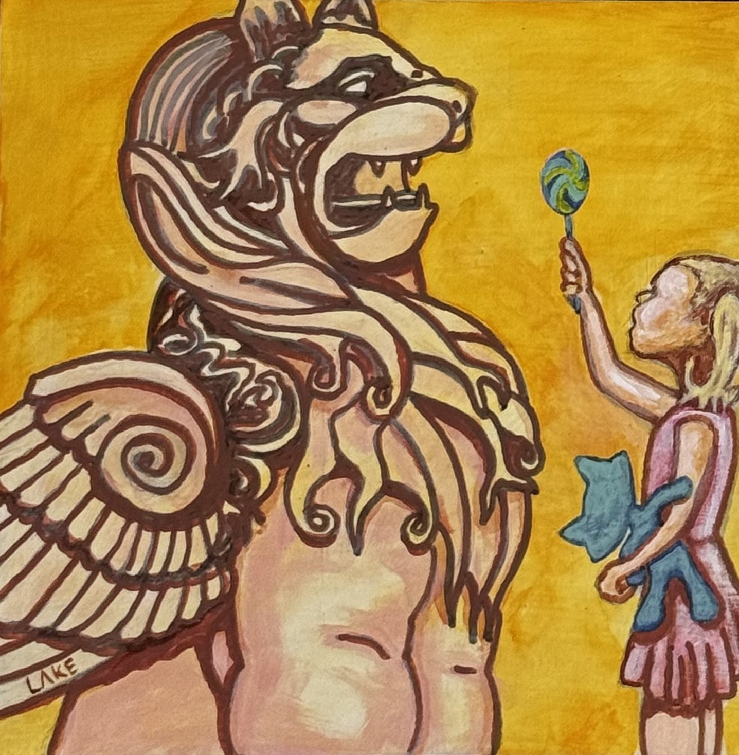 Lion and the Lollipop – A.T. Hun Gallery